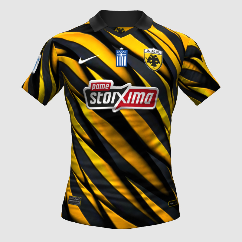 AEK Athens 2023-24 Home custom kit - FIFA 23 Kit Creator Showcase