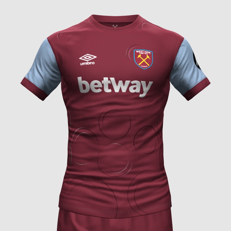 West Ham Home Kit 2023-24 - FIFA 23 Kit Creator Showcase