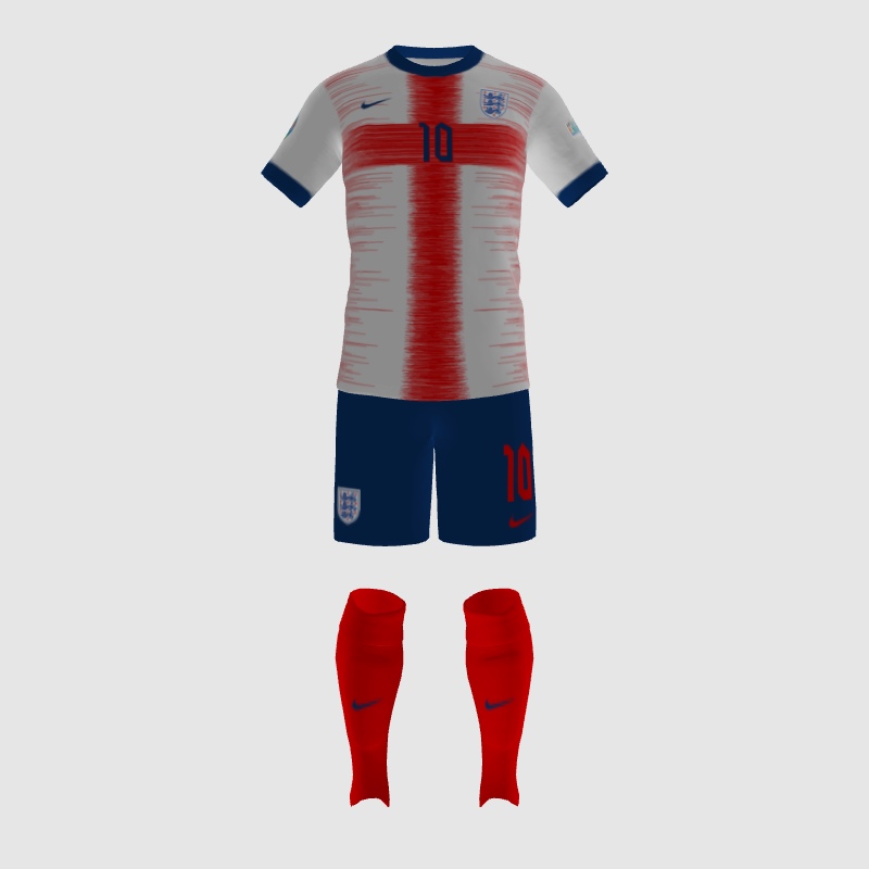 England Euros 2023 Home Kit Concept - FIFA Kit Creator Showcase
