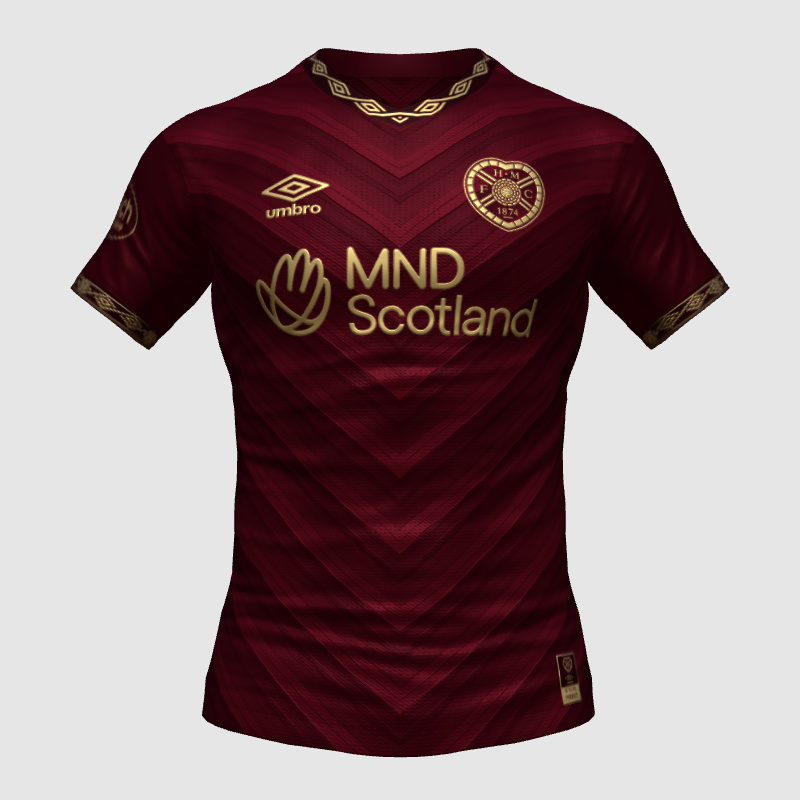 Hearts 2023/24 home concept kit - FIFA Kit Creator Showcase