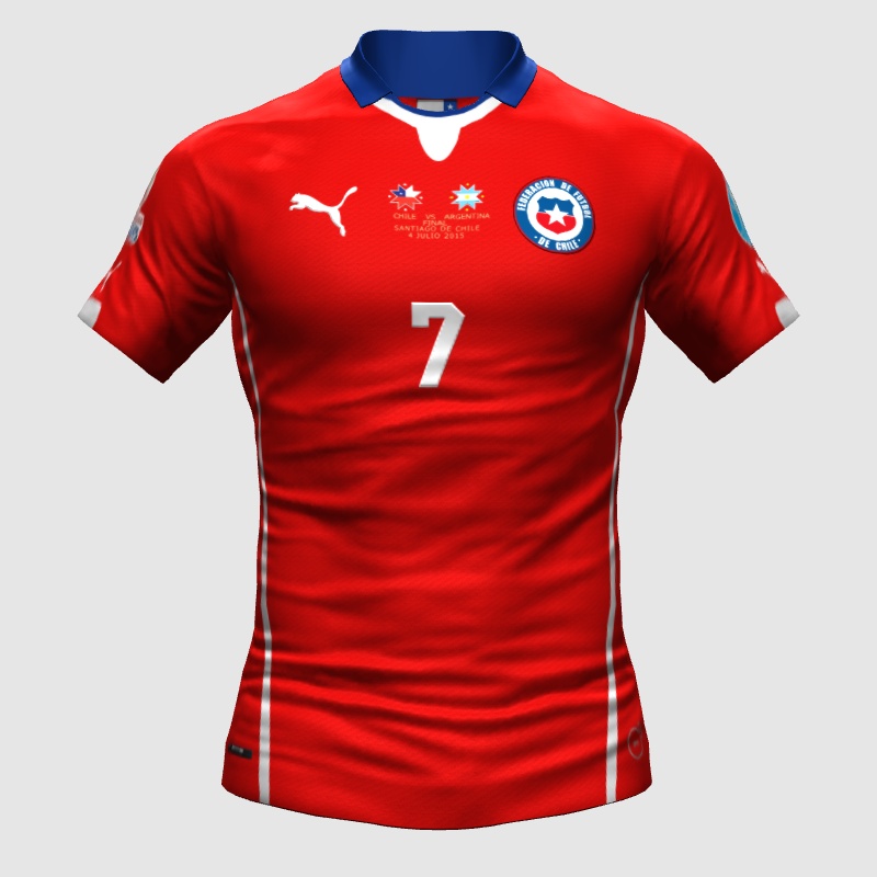 Chile Puma Home Kit Final Copa América 2015 - FIFA Kit Creator Showcase