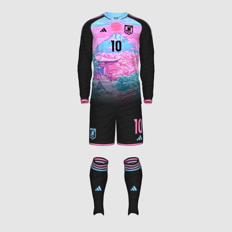 Japan - Away (in vaporwave aesthetic style) - FIFA 23 Kit Creator Showcase