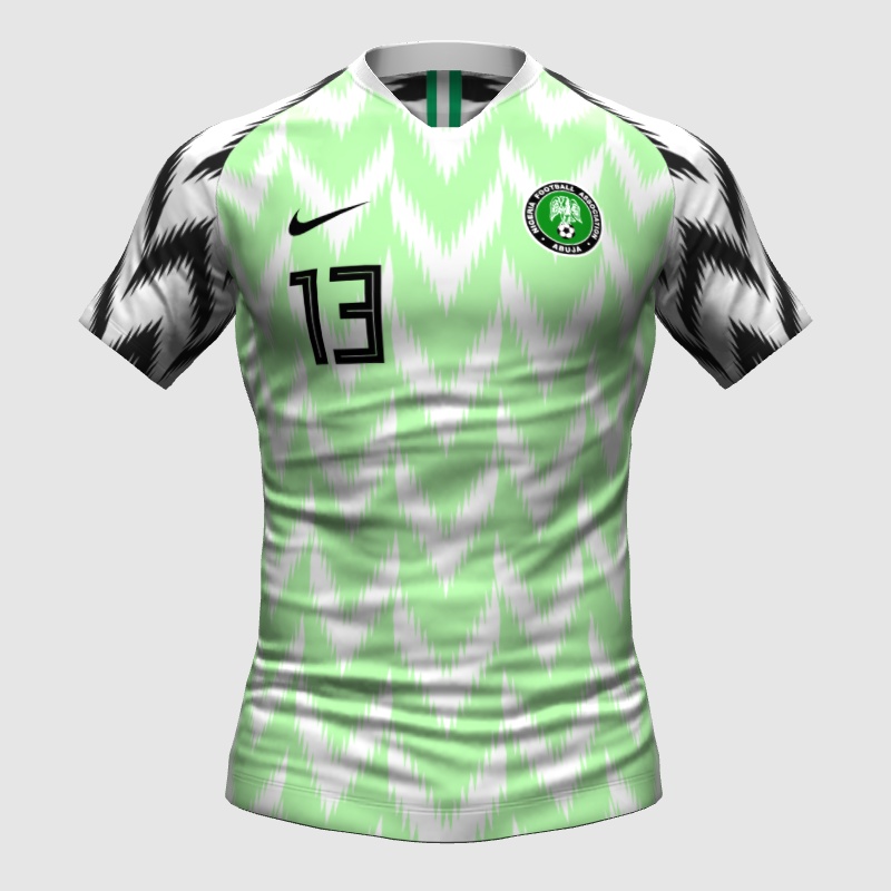 Nigeria 2018 World Cup Home Kit - FIFA Kit Creator Showcase