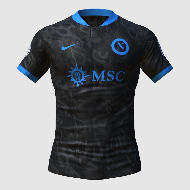 Napoli black and blue Kit - FIFA Kit Creator Showcase
