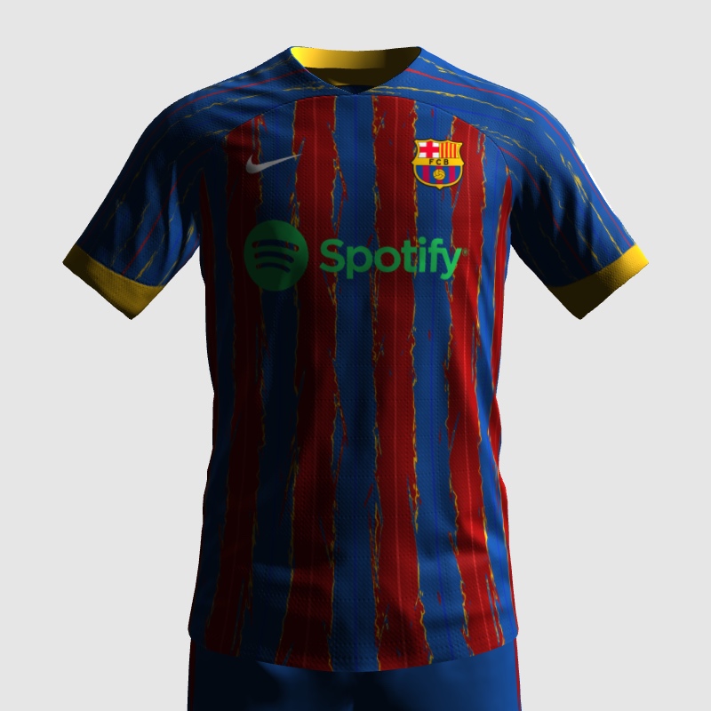 barca home 24/25 with Messi - FIFA Kit Creator Showcase