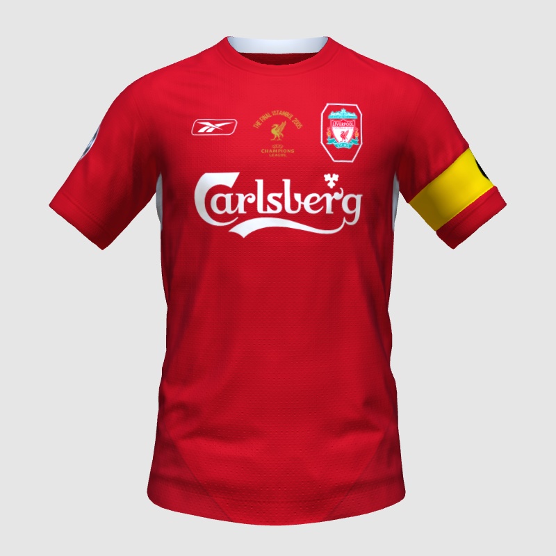 Liverpool 2005 UEFA Champions League final kit - FIFA Kit Creator Showcase