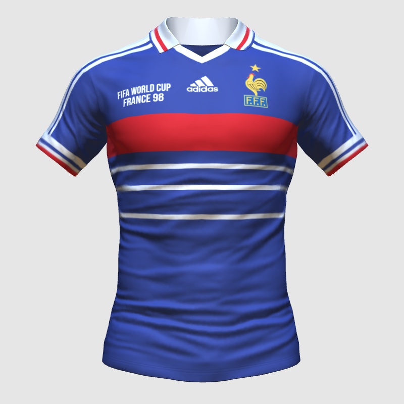 France World Cup 1998 Home Kit - FIFA Kit Creator Showcase