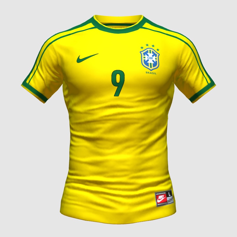 Brazil 1998 World Cup Home Kit - FIFA Kit Creator Showcase