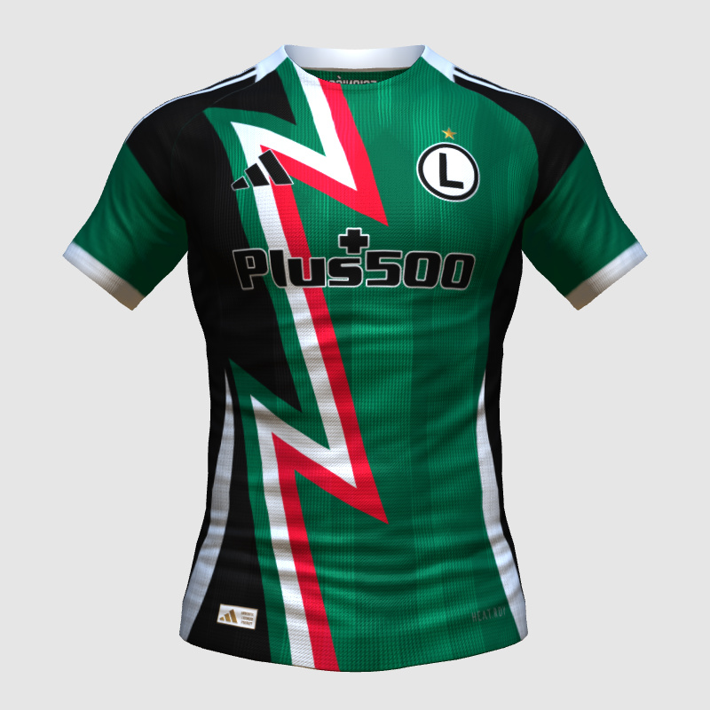 Legia Warsaw x Adidas 24/25 Away Kit - FIFA Kit Creator Showcase