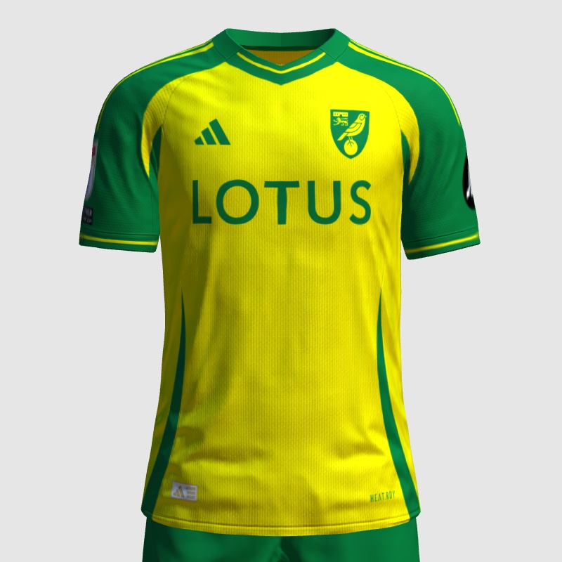 Norwich City concept home top ( for lioness ) - FIFA Kit Creator Showcase