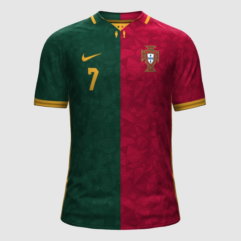 Portugal Home conceito Euro-Nations League - FIFA Kit Creator Showcase