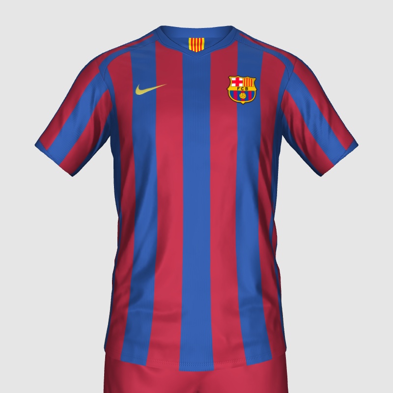 FC Barcelona Home Kit 2005-2006 - FIFA Kit Creator Showcase