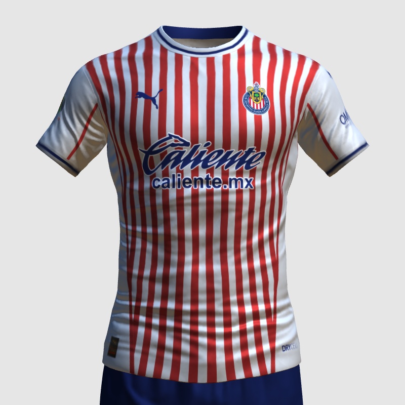 Chivas Guadalajara home kit concept - FIFA Kit Creator Showcase