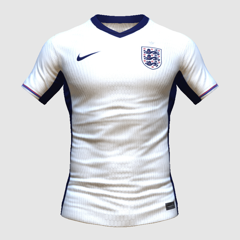 England Official Euro 2024 Home - FIFA Kit Creator Showcase