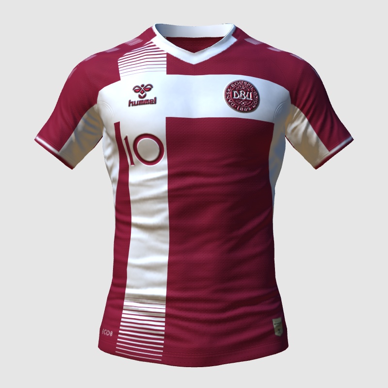 Denmark home kit concept - FIFA 23 Kit Creator Showcase