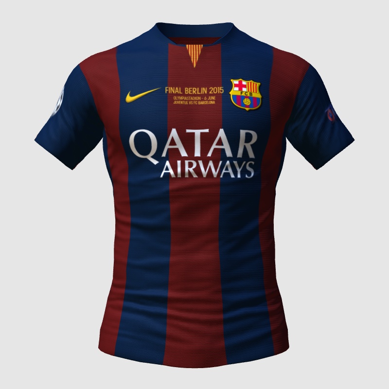 Champions League Winners Kit: FC Barcelona 2015 - FIFA Kit Creator Showcase