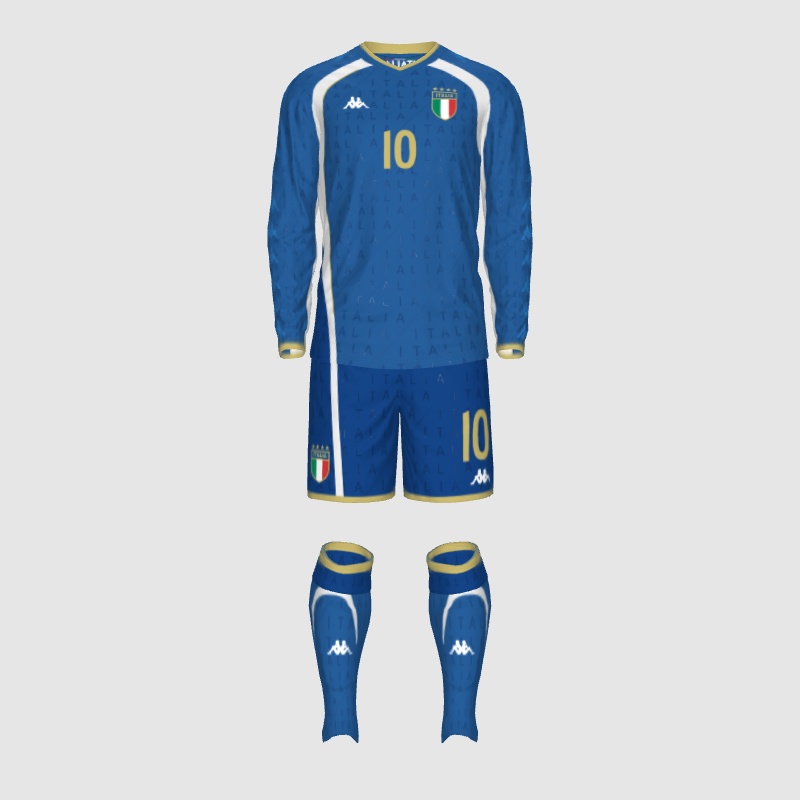 Italy - Home (Kappa branded) - FIFA 23 Kit Creator Showcase