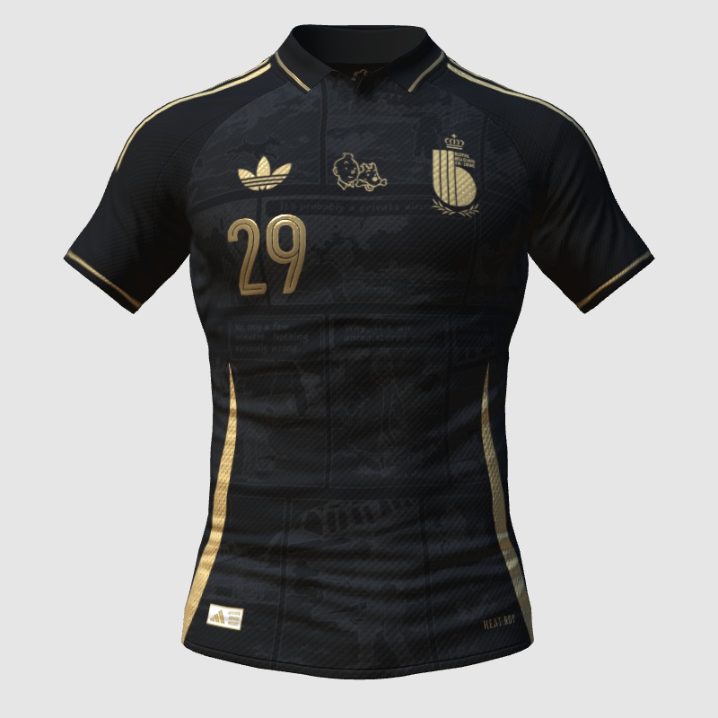 Tintin x Belguim 3rd Kit Concept 24-25 - FIFA Kit Creator Showcase