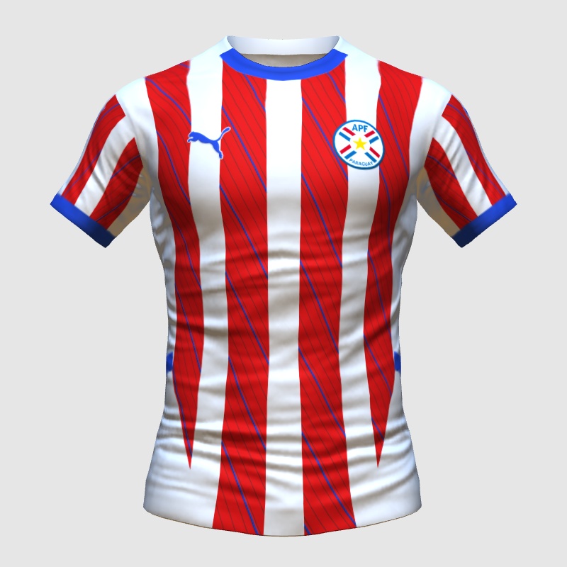 Paraguay home 2024 - FIFA Kit Creator Showcase