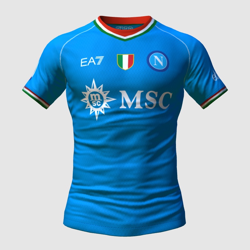 Napoli Home kit 2023-24 - FIFA Kit Creator Showcase