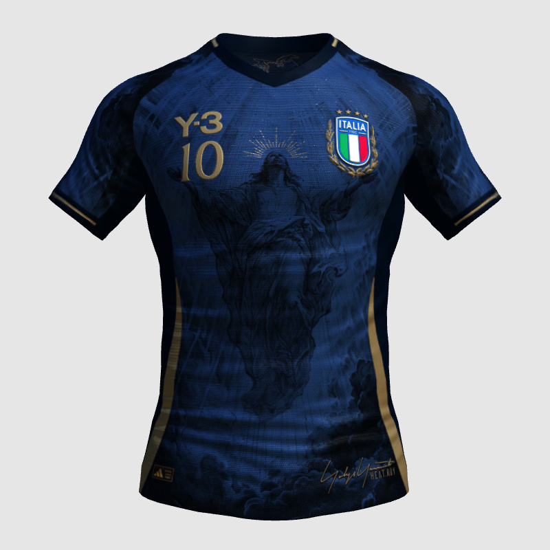 Italy x Y-3 x "Passione di Cristo" 3rd Kit - FIFA Kit Creator Showcase