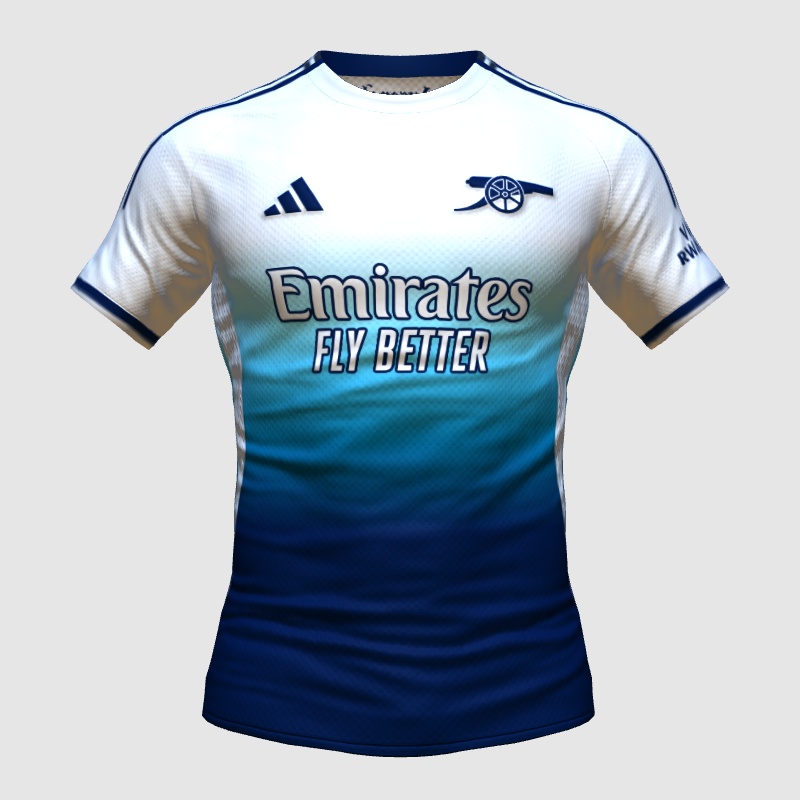 Arsenal x Adidas "Deep Blue" Third Concept Kit - FIFA Kit Creator Showcase