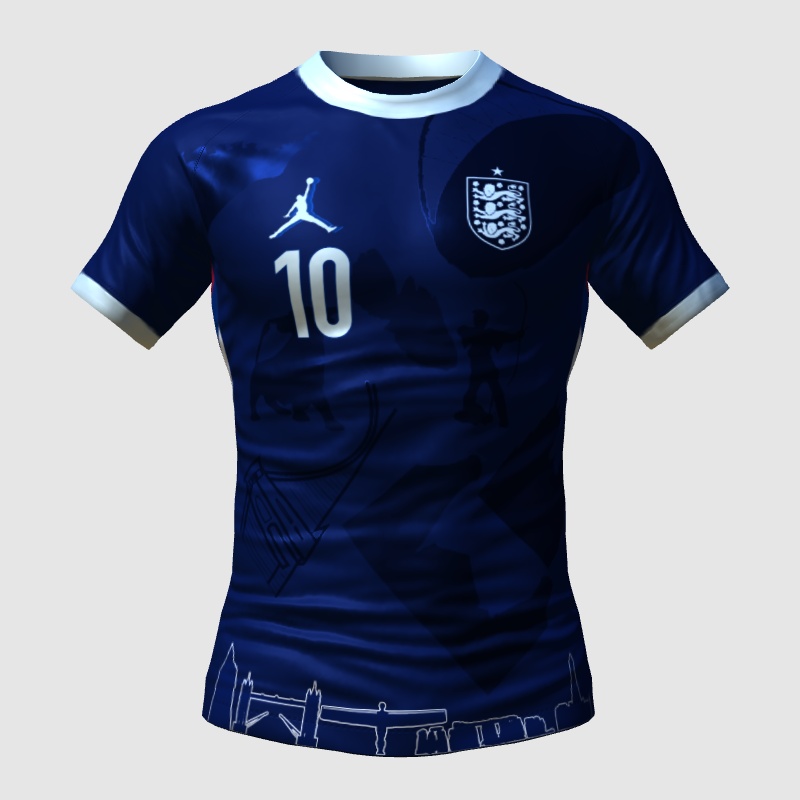 England x Jordan "Landmarks" away kit concept - FIFA Kit Creator Showcase