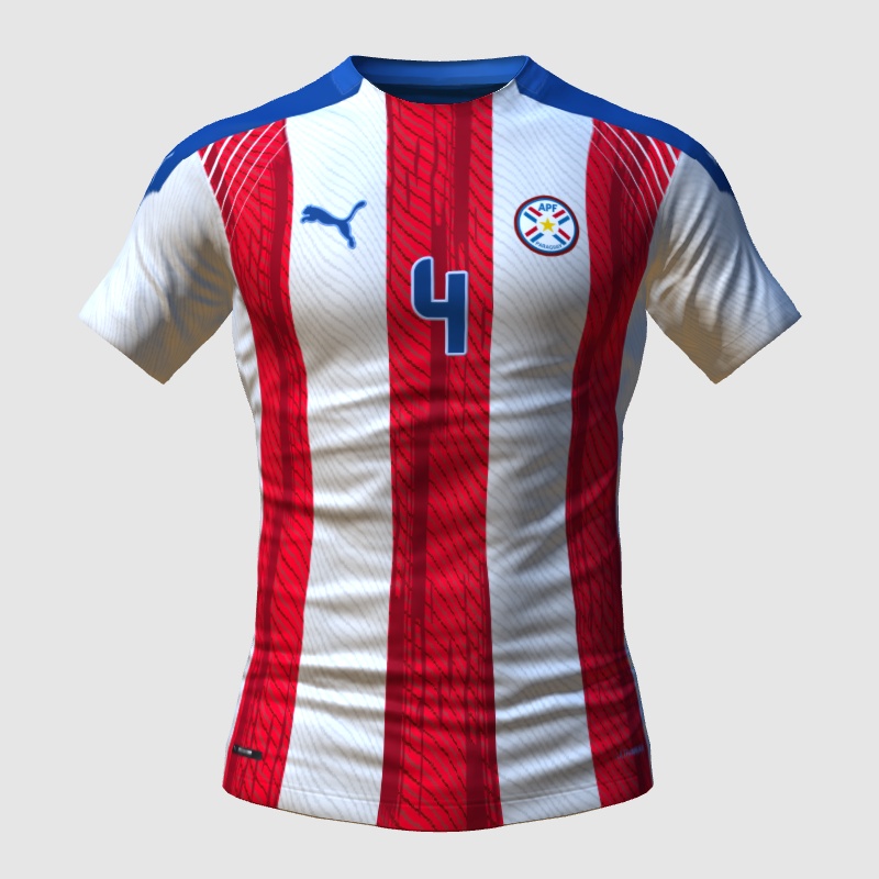 Paraguay Home Copa America 24/25 'Fixed' - FIFA Kit Creator Showcase