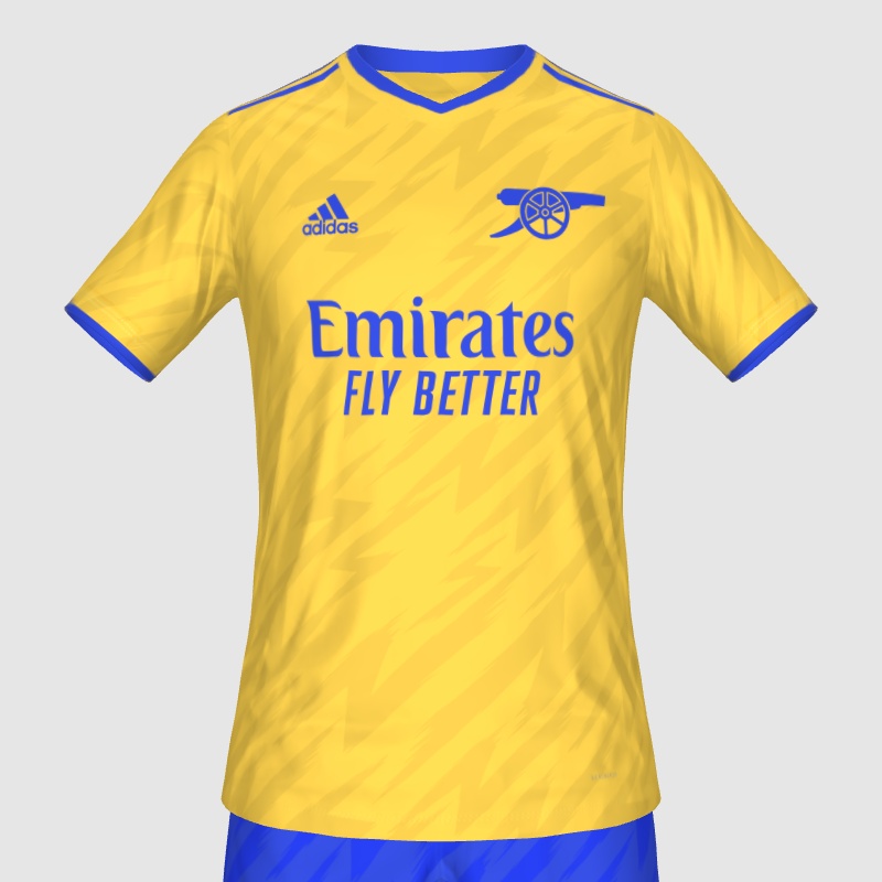 Arsenal Away - Yellow 006 - FIFA Kit Creator Showcase