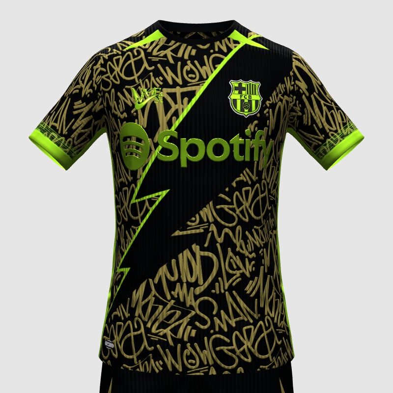 Fc Barcelona Third Kit GRAFFITI - FIFA Kit Creator Showcase