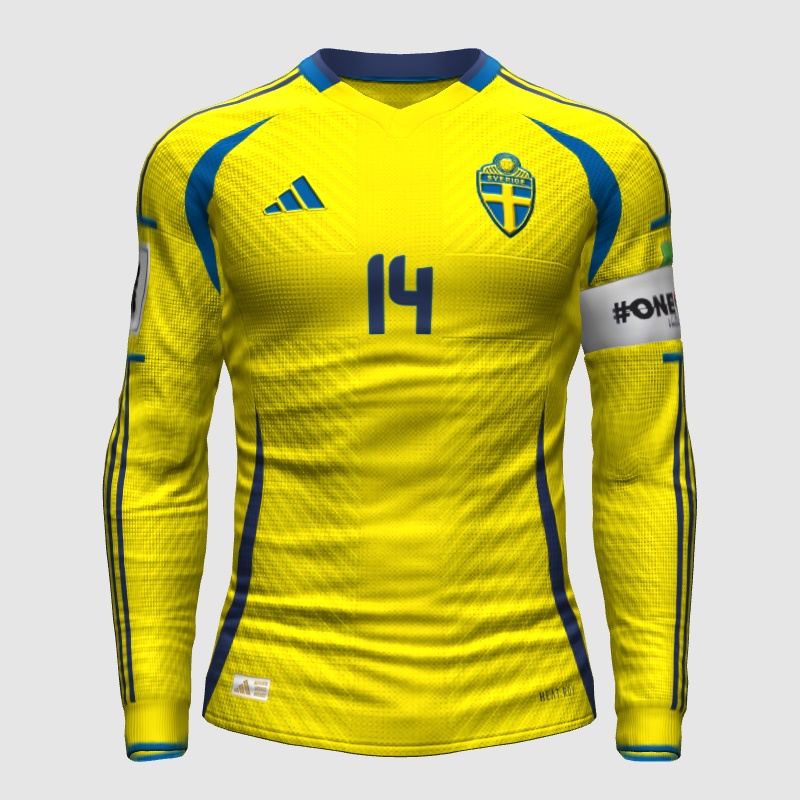 Sweden Adidas 2024 Shirt Concept - FIFA Kit Creator Showcase