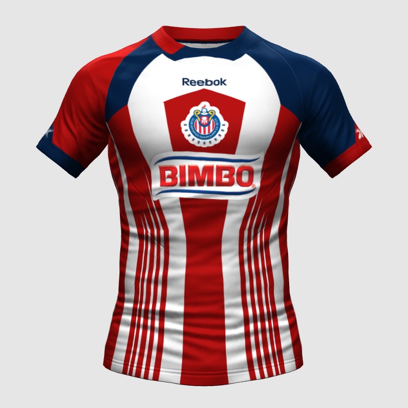 Chivas de Guadalajara 2009-2010 home kit - FIFA Kit Creator Showcase