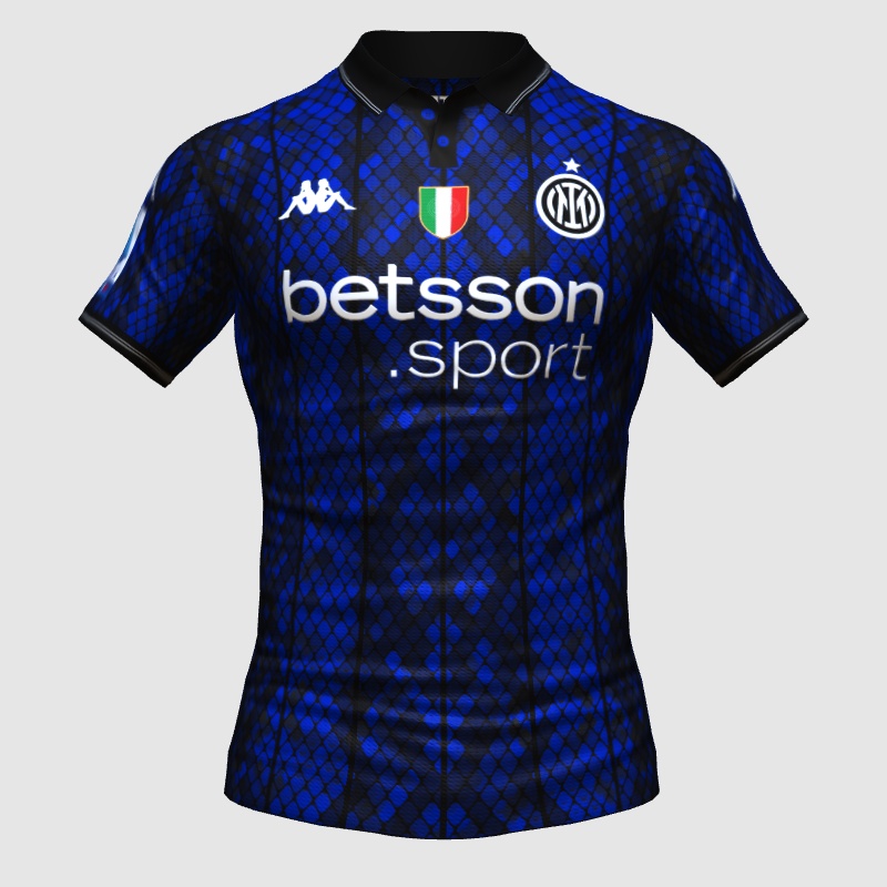 Inter Milan x Kappa 2024/25 home concept kit #3 - FIFA Kit Creator Showcase
