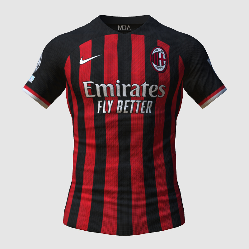 AC Milan Home Concept 25/26 - FIFA Kit Creator Showcase
