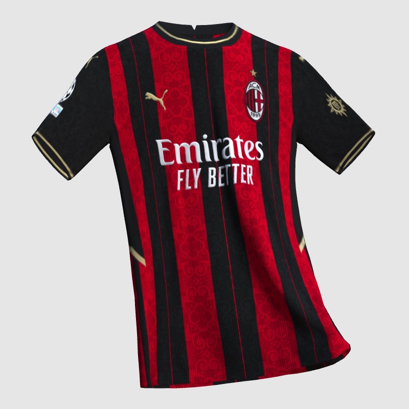 AC Milan x Puma - 25/26 Home Kit - FIFA Kit Creator Showcase
