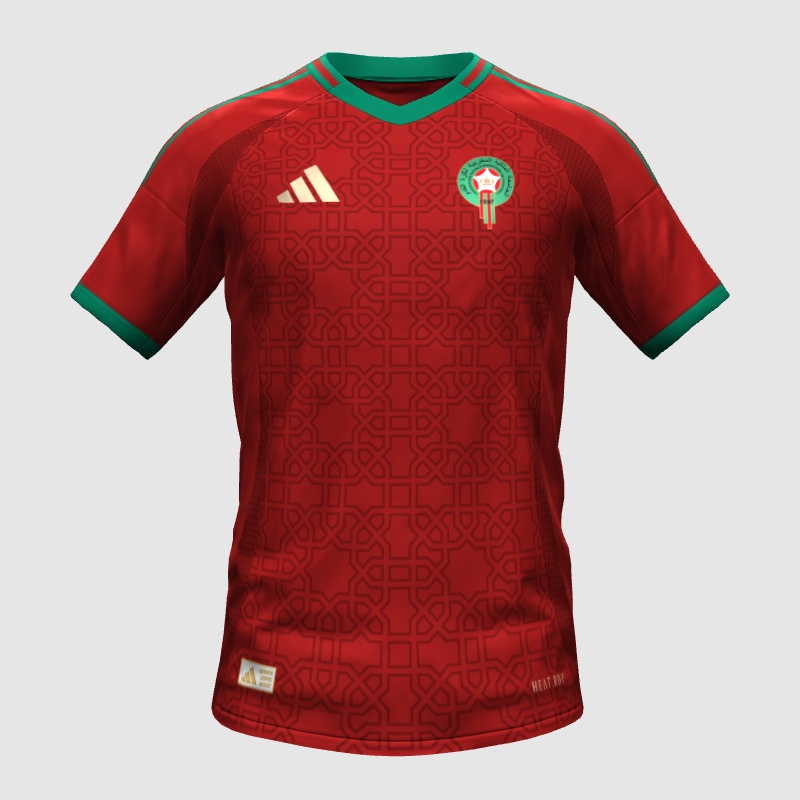 Morocco x Adidas home kit - FIFA Kit Creator Showcase