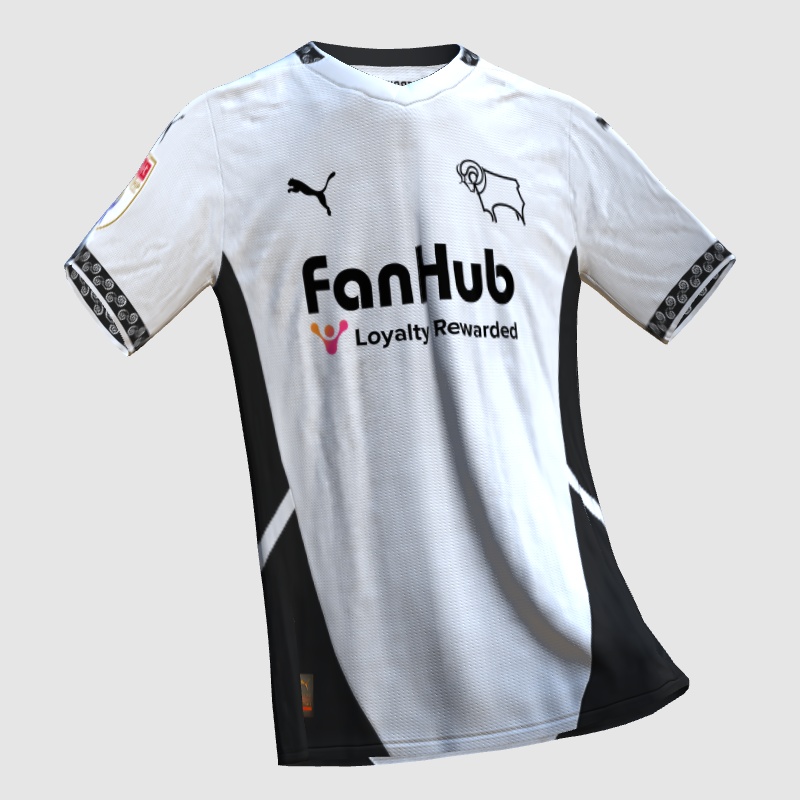 Derby County OFFICIAL 2024/25 home kit! - FIFA Kit Creator Showcase