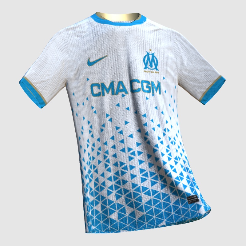 Olympique Marseille 25/26 Home Kit Concept - FIFA Kit Creator Showcase