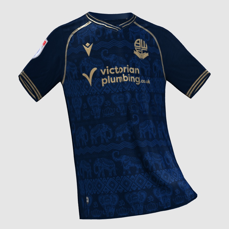 Bolton Wanderers "Elephants" third kit concept - FIFA Kit Creator Showcase