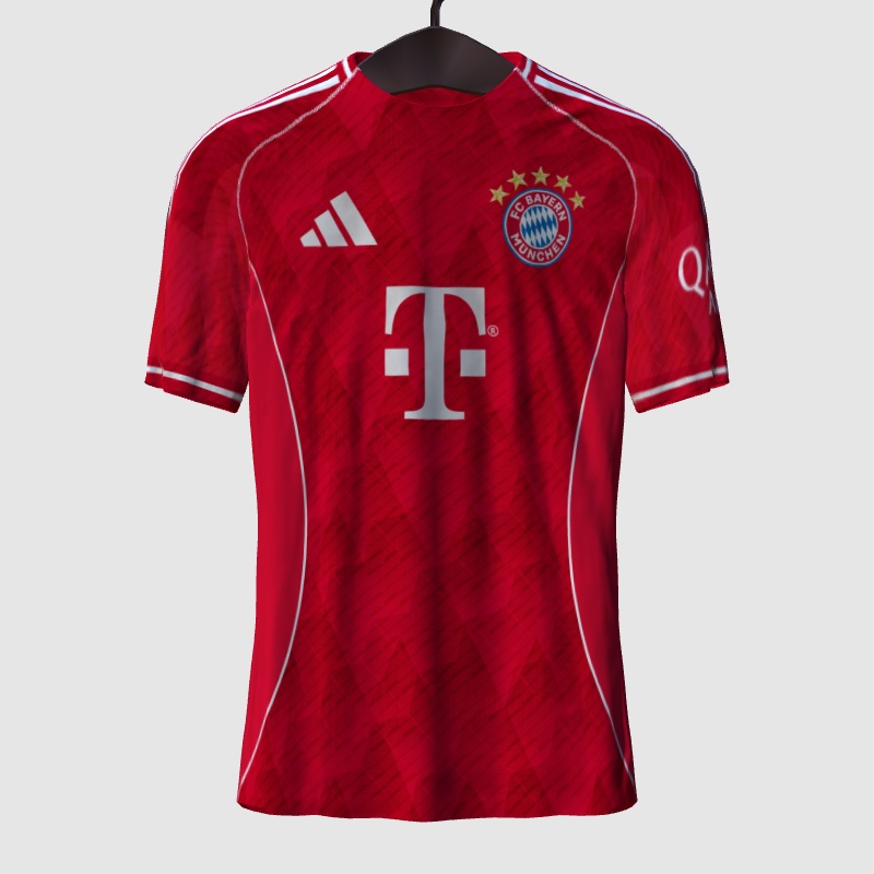 Bayern Munich X Adidas 25-26 Home Kit Concept - FIFA Kit Creator Showcase