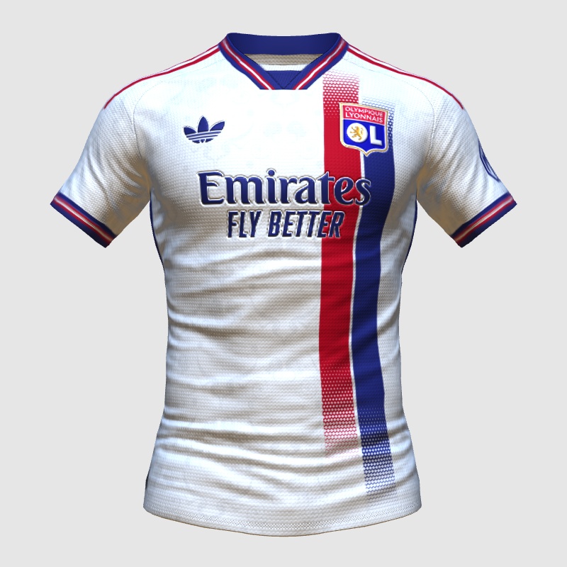 Adidas x Lyon Retro-Inspired Home - FIFA Kit Creator Showcase