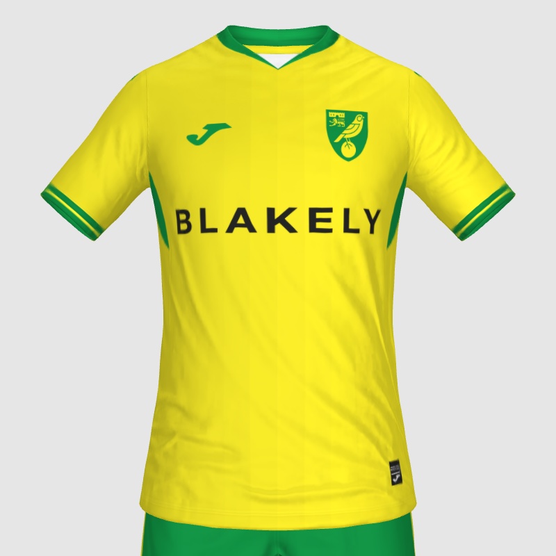 Norwich City Concept home kit 25/26 - FIFA Kit Creator Showcase