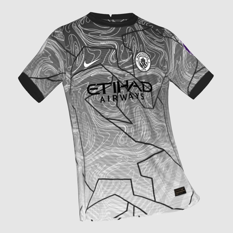 man city balck and white kit nike - FIFA Kit Creator Showcase