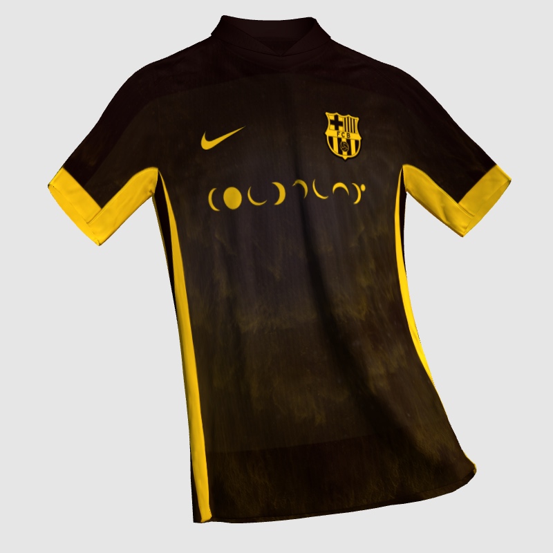 barca x Coldplay yellow kit - FIFA Kit Creator Showcase