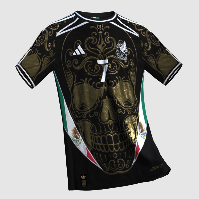 Mexico (Day of The Dead) Away Kit Concept-1 - FIFA Kit Creator Showcase