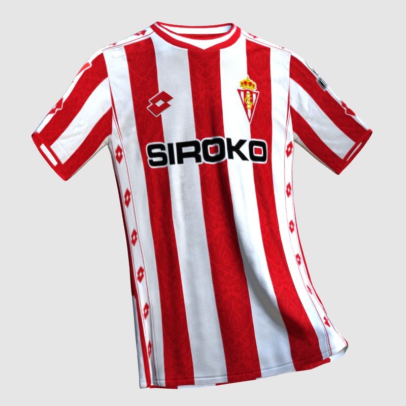 Sporting De Gijon x Lotto 2024/25 home concept kit - FIFA Kit Creator ...