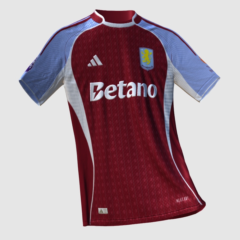 Adidas - Aston Villa FC Tiro 25 Home Kit - FIFA Kit Creator Showcase