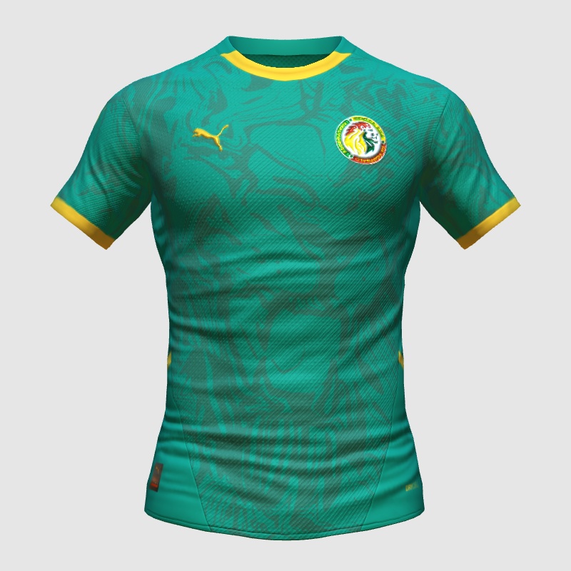 Senegal AFCON 2025 Away Kit - FIFA Kit Creator Showcase