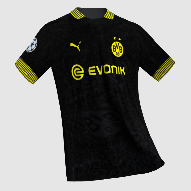 dortmund away kit concept "the yellow wall " - FIFA Kit Creator Showcase
