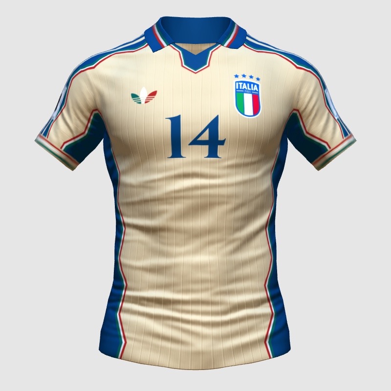 Italy 2026 WC Away Kit Concept - FIFA Kit Creator Showcase